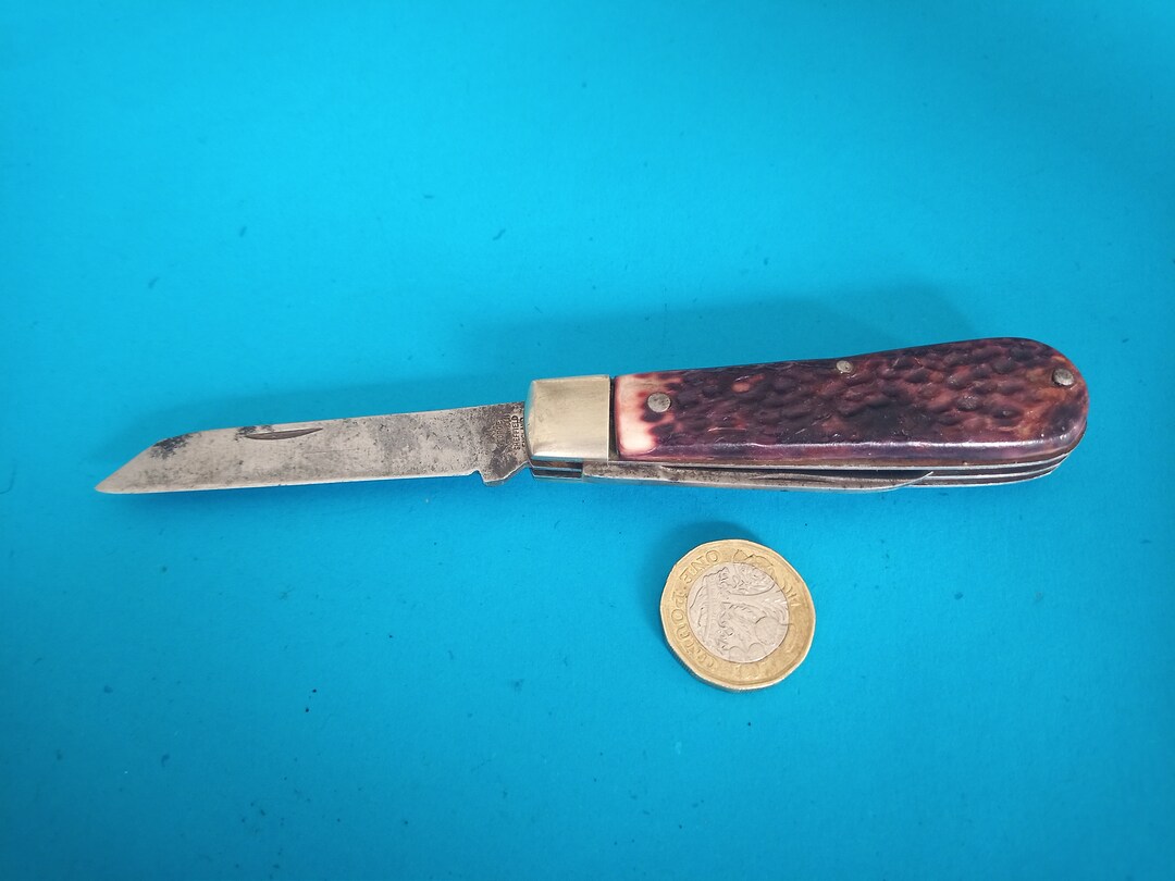 Vintage George Wostenholm IXL Pocket Knife Made in Sheffield, Stag ...