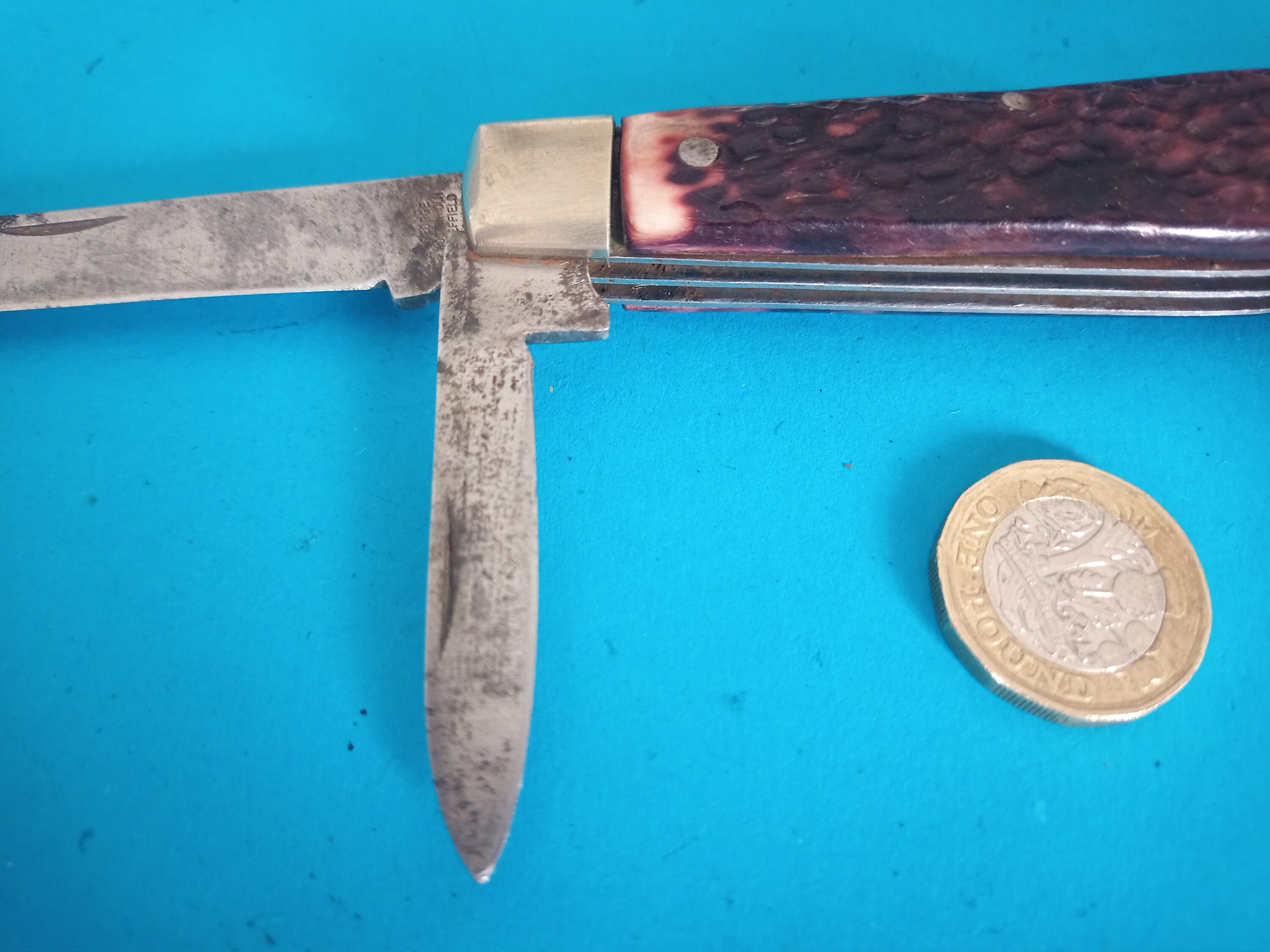 Vintage George Wostenholm IXL Pocket Knife Made in Sheffield, Stag ...