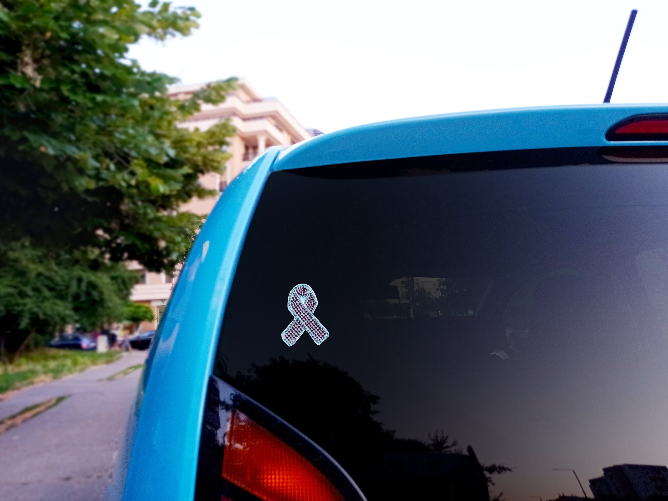 Rhinestone Breast Cancer Awareness Decal Rhinestone Car Decal Bling Car ...