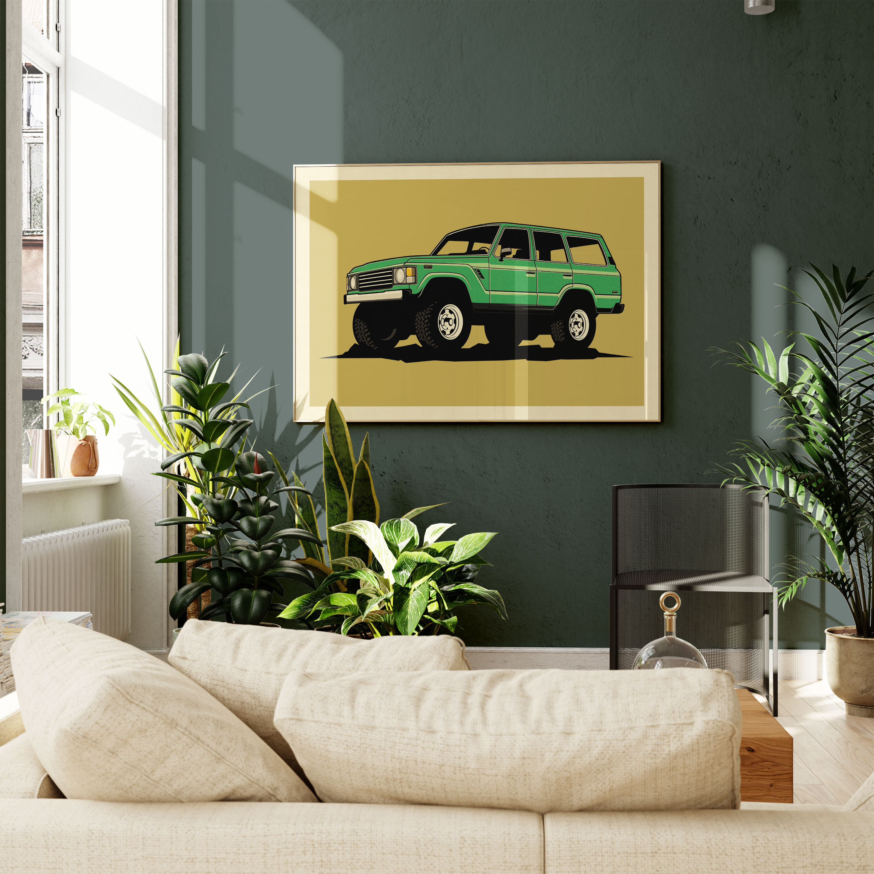 Retro 4x4 Art Poster Off-road 4x4 Vintage Wall Art Offroad Vehicle ...