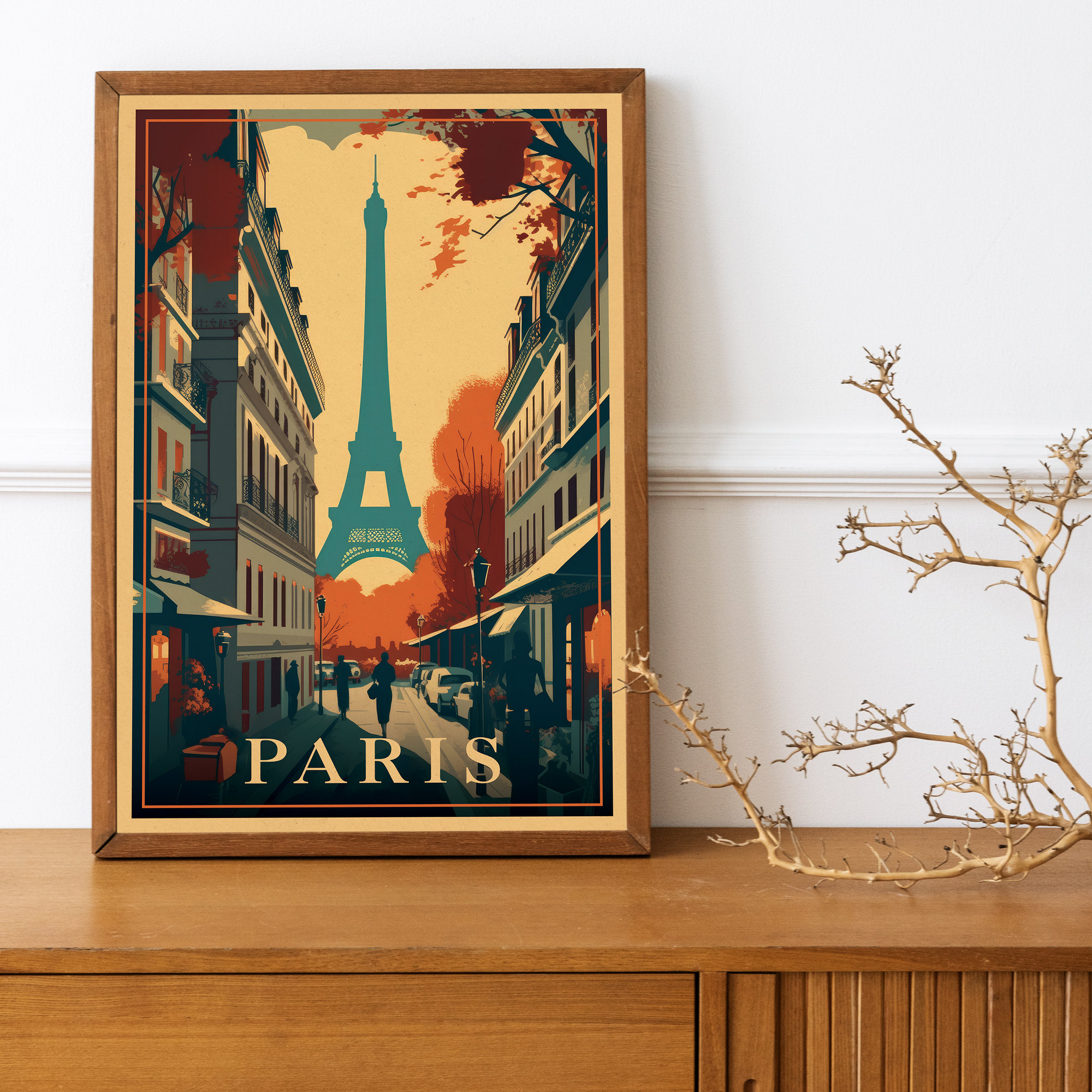 Vintage Paris Travel Poster Set Printable Vintage Poster Set Travel ...