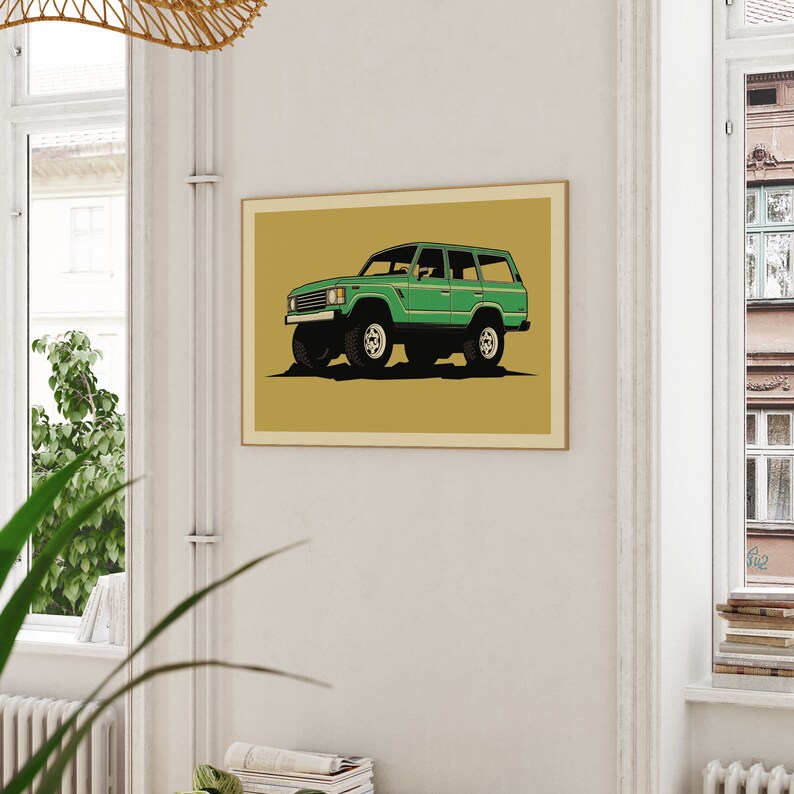 Retro 4x4 Art Poster Off-road 4x4 Vintage Wall Art Offroad Vehicle ...