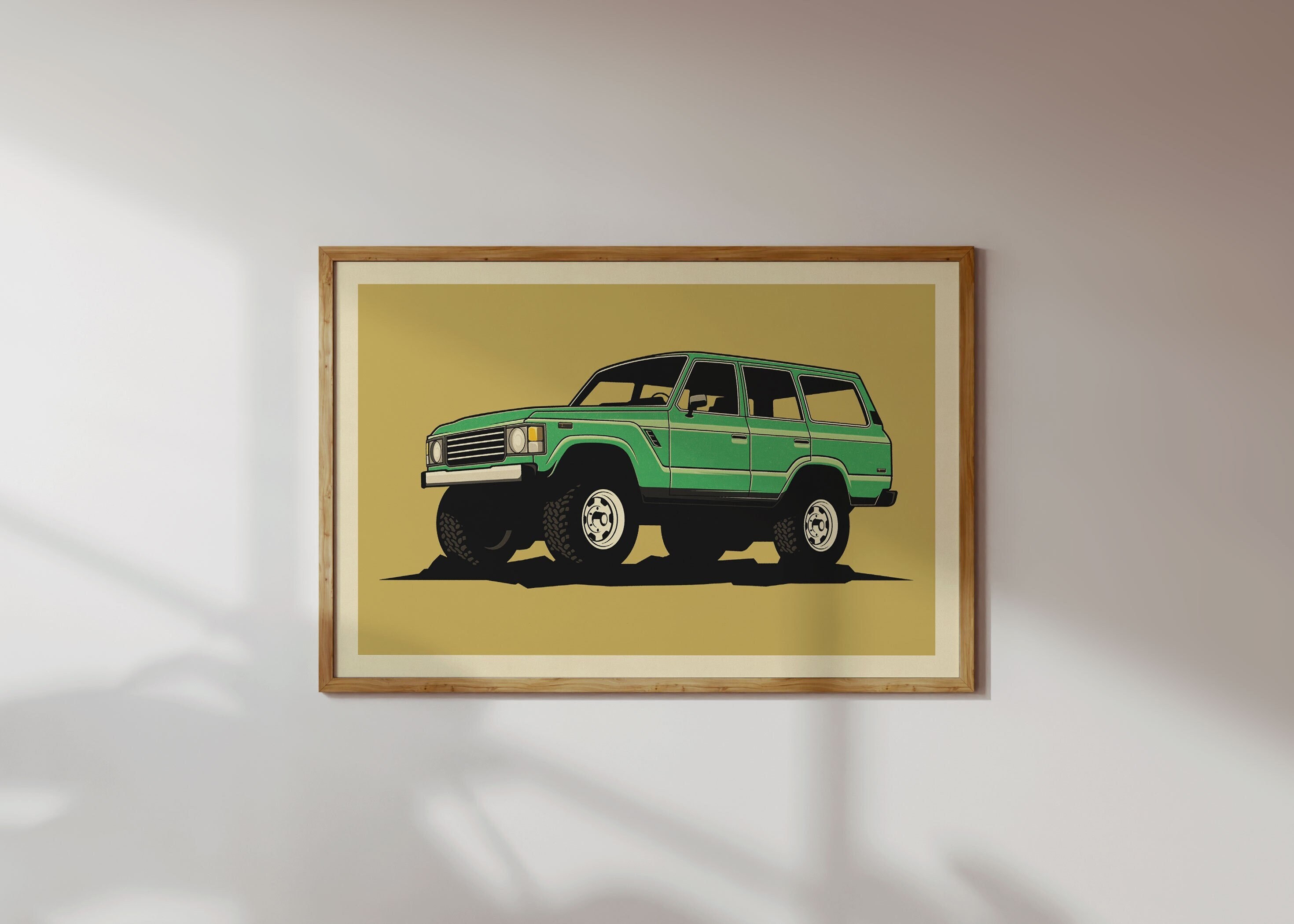 Retro 4x4 Art Poster Off-road 4x4 Vintage Wall Art Offroad Vehicle ...