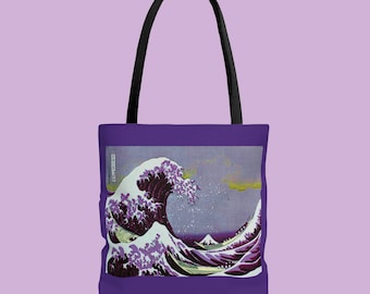 The Great Wave off Kanagawa: Katsushika Hokusai Japanese Art Tote Bag ...