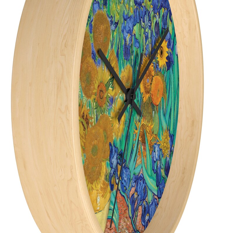 Vincent Van Gogh Inspired Wall Clock Wooden Frame - Etsy