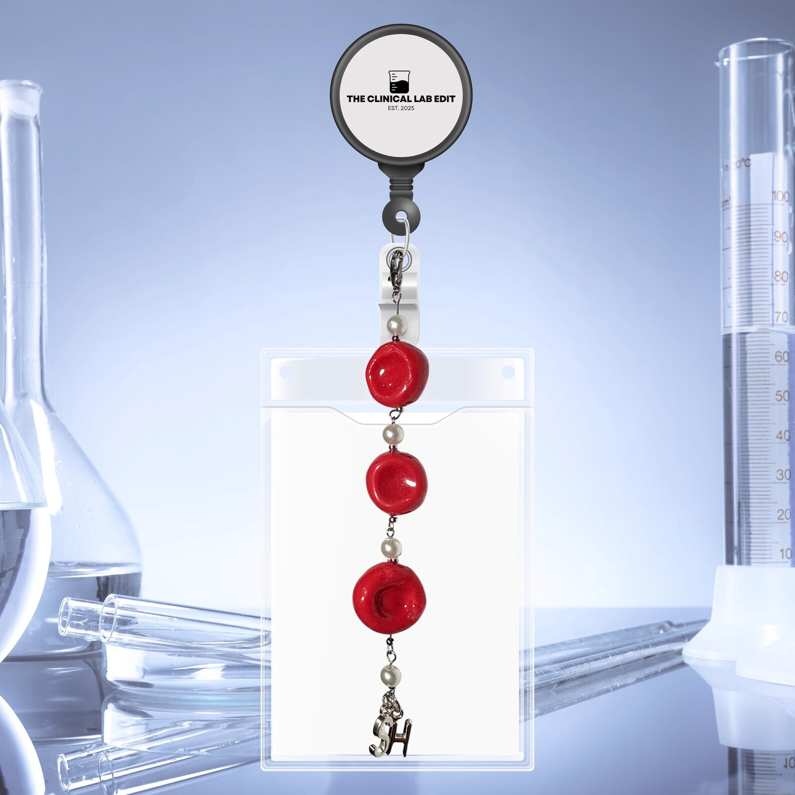 Custom Red Blood Cell Badge Charm - Hematology Gift, Phlebotomy ...