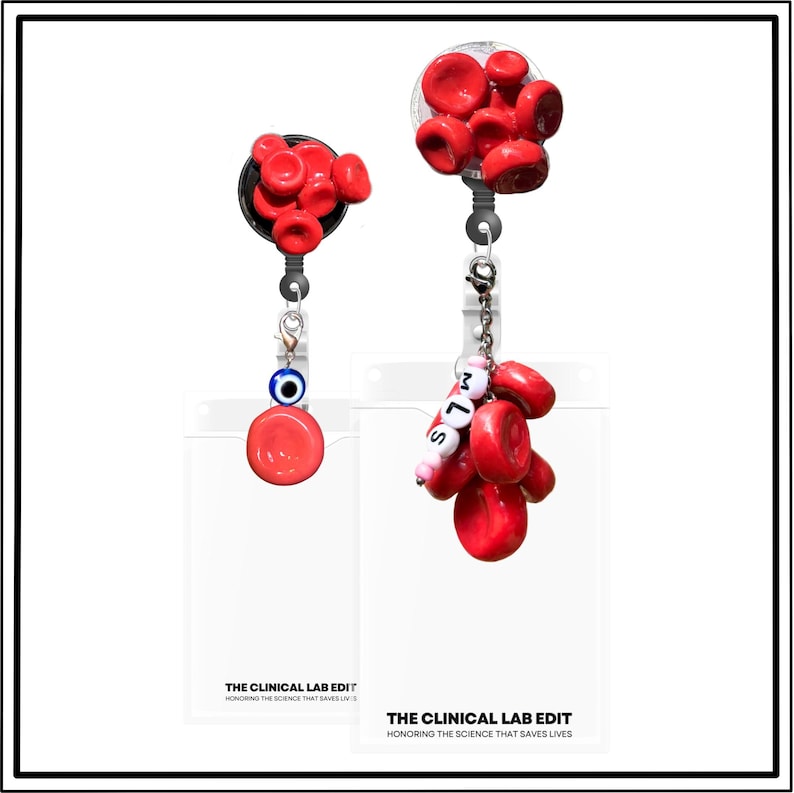 Clinical Laboratory Red Blood Cell Agglutinate Badge Reel, Medical Lab ...