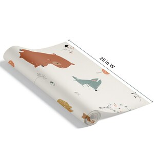 Brown Bear, Brown Bear Removable Wallpaper, Woodland Animal Peel ...