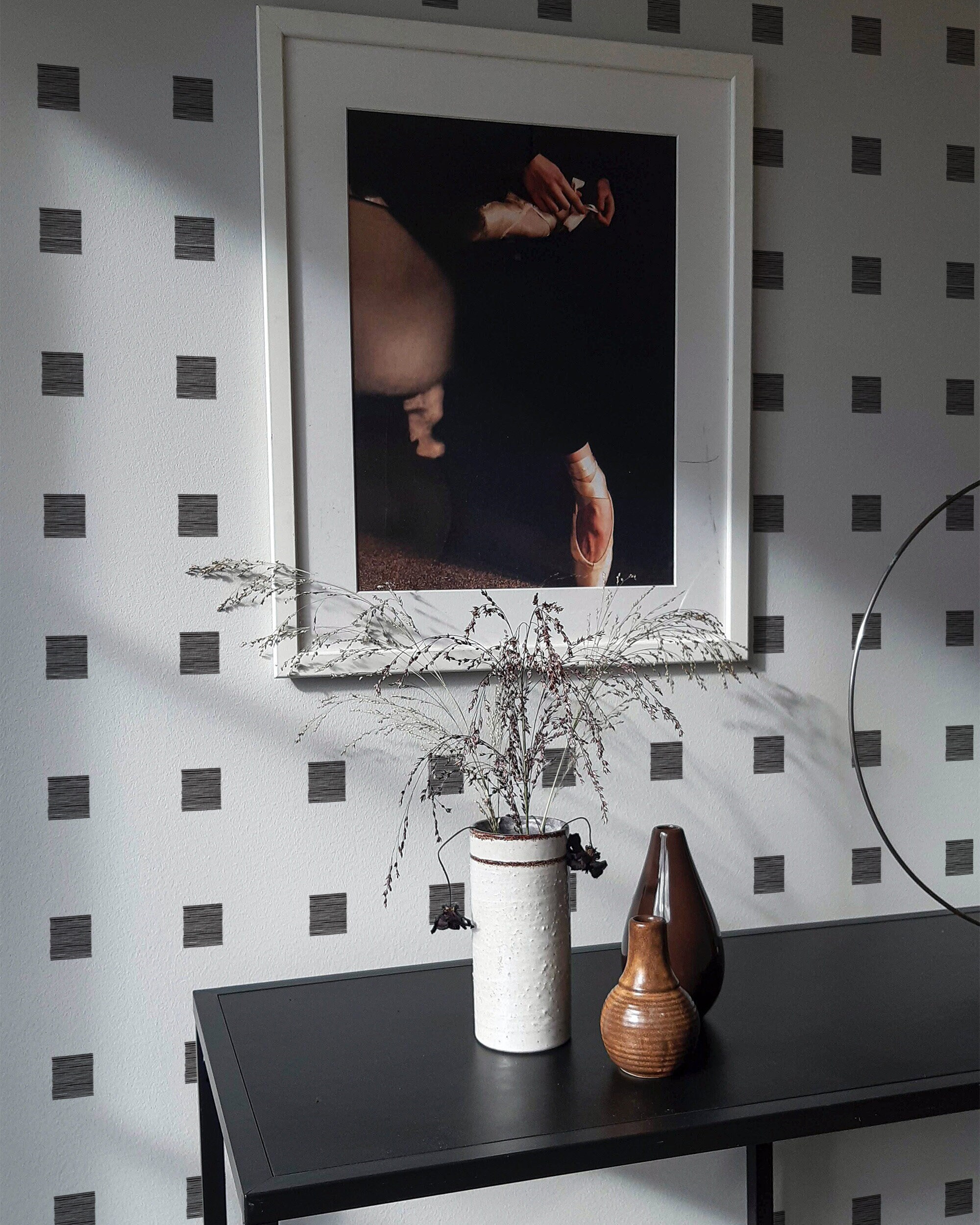 Shaded Squares Removable Wallpaper, Geometric Tile Peel and Stick Mural ...