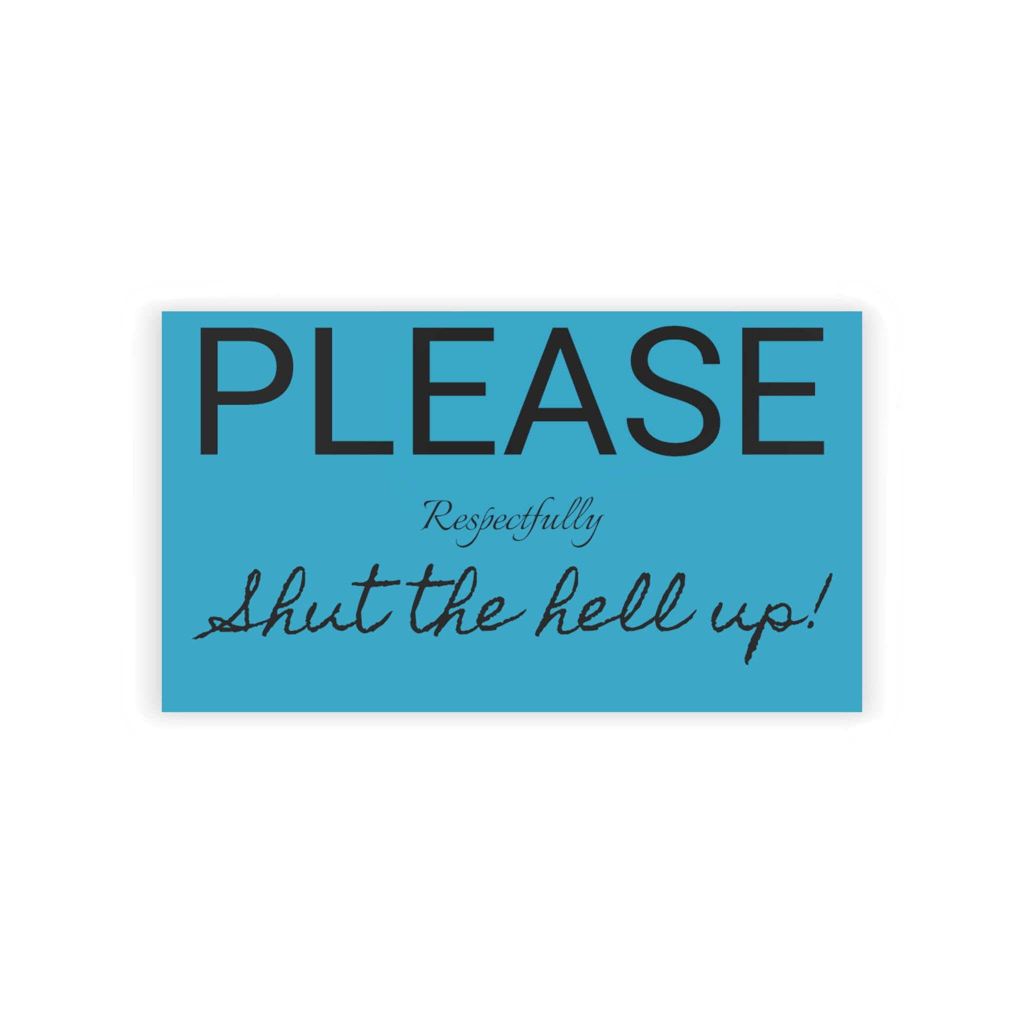 Please Shut up Business Cards - Etsy