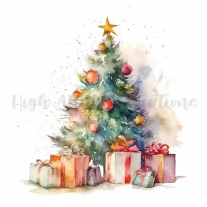 Christmas Watercolor Clipart Bundle | Digital Download Christmas Pack ...