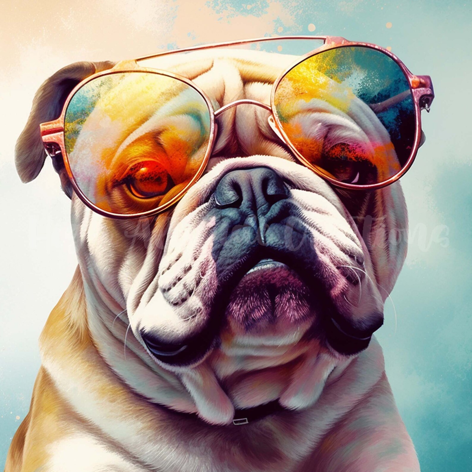 Funny Dogs of Summer Clipart - 12 High-quality Jpgs | Digital Print ...