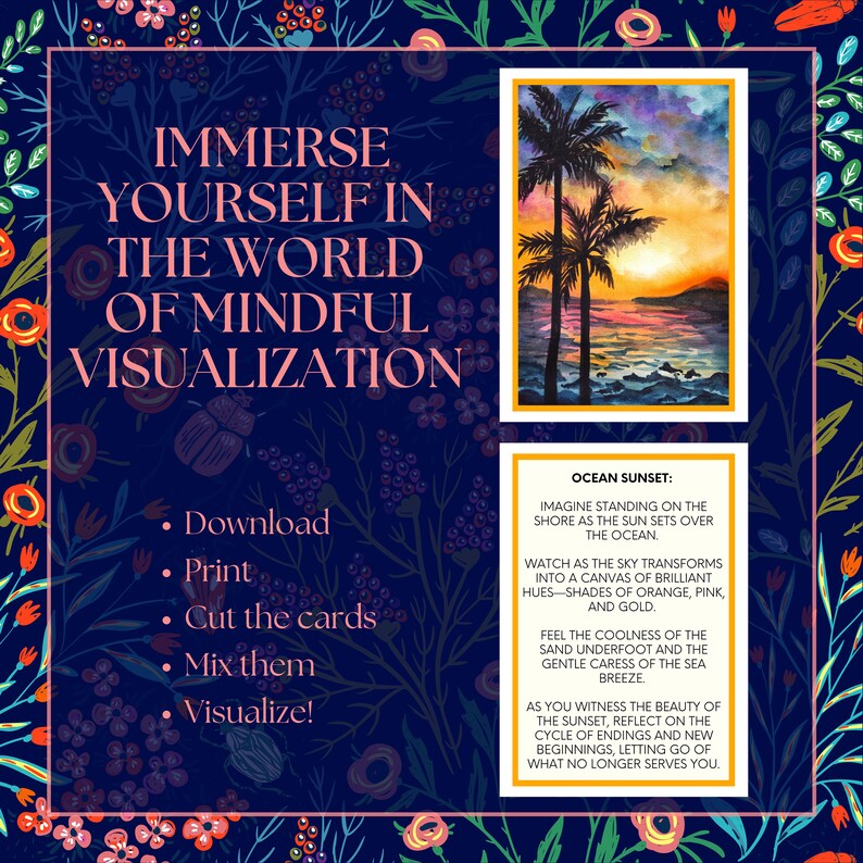 Visualization Exercises 40 Flashcards, Visual Therapy Cards, Enhance ...