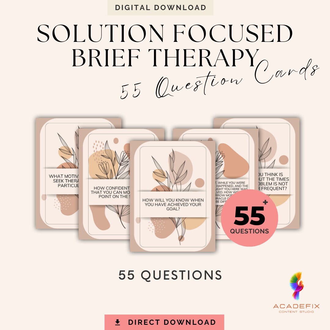 A Comprehensive Guide to Solution-focused Therapy: 55 Key - Etsy