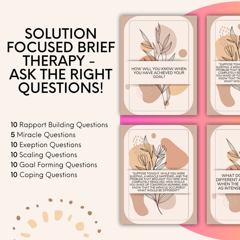 A Comprehensive Guide to Solution-focused Therapy: 55 Key - Etsy