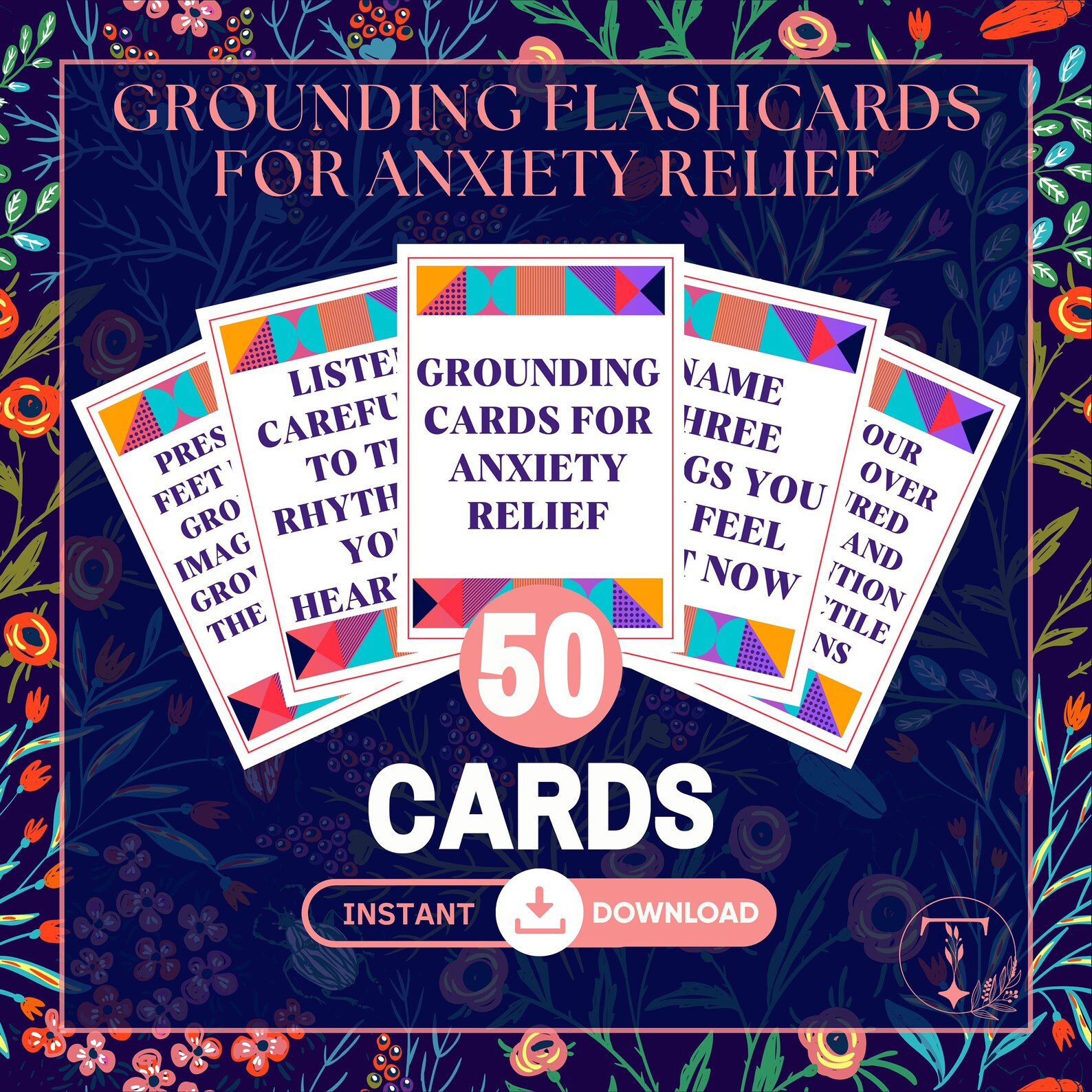 Neuroboost Self-care Flashcards for Anxiety Relief, Printable Mental ...