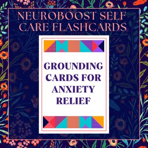 Neuroboost Self-care Flashcards for Anxiety Relief, Printable Mental ...