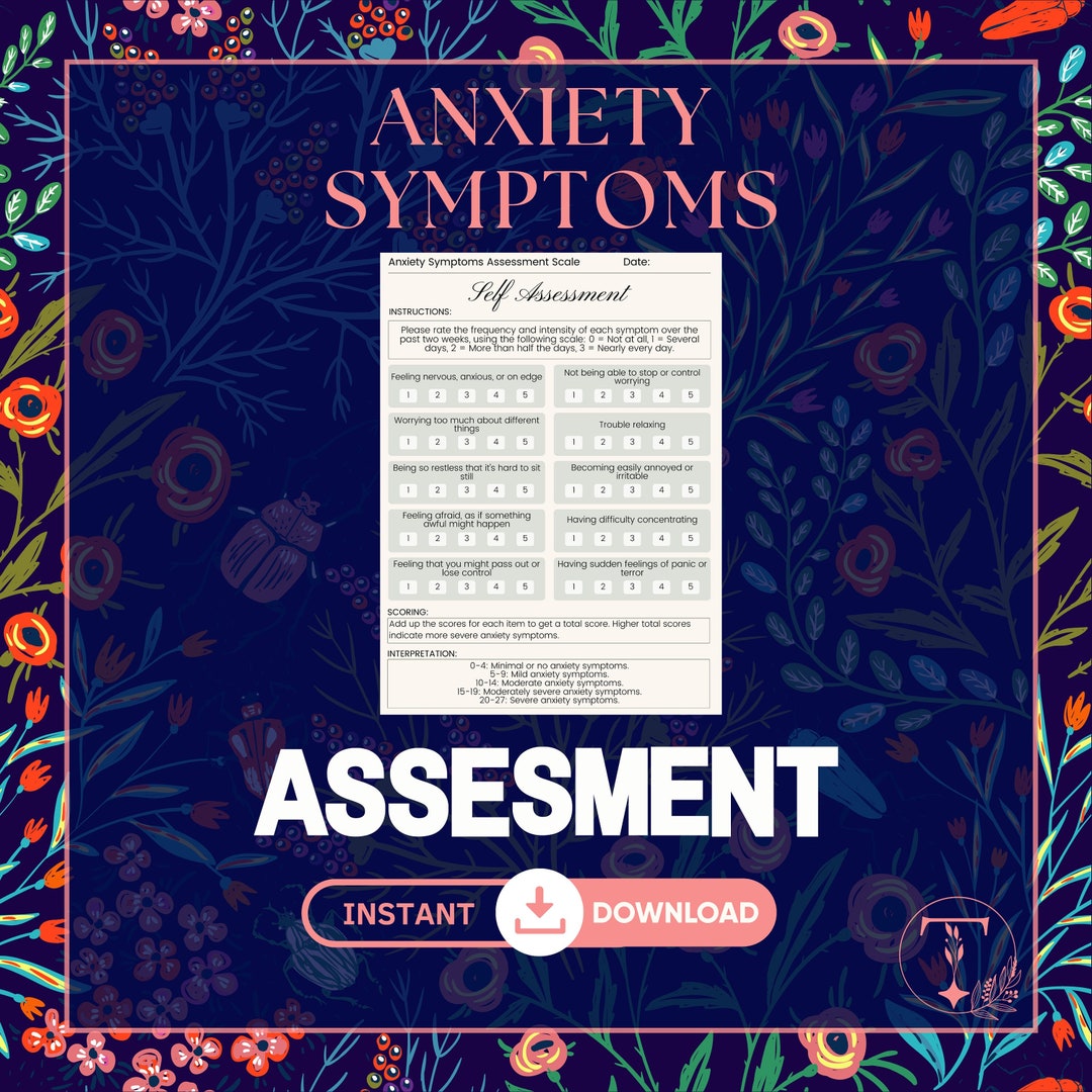 Anxiety Symptoms Self Assessment Scale Screening Tool for Anxiety ...