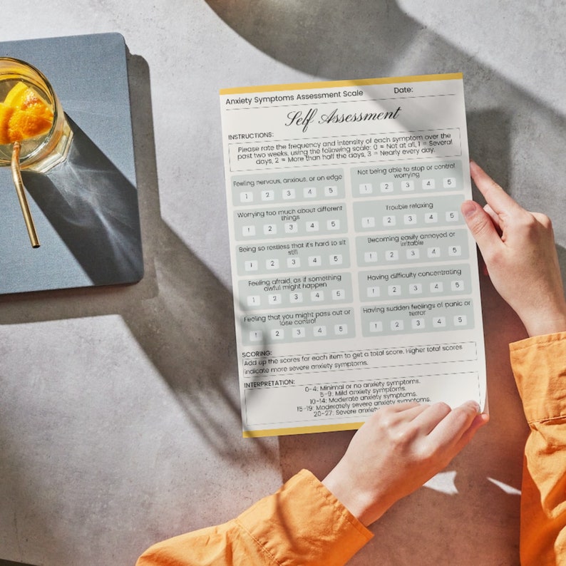 Anxiety Symptoms Self Assessment Scale Screening Tool for Anxiety ...