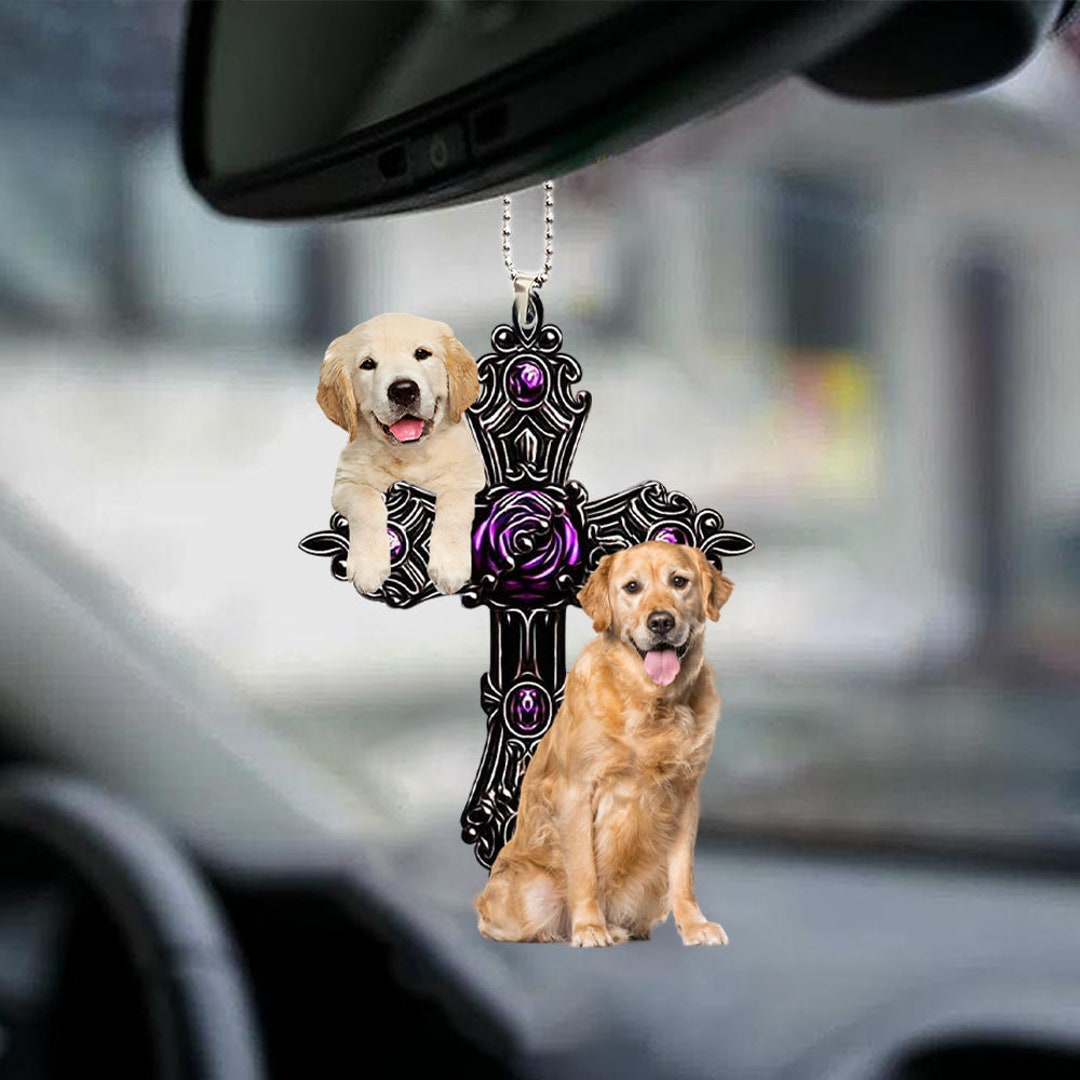 Golden Retriever Pray for God Car Hanging Ornament Dog Pray - Etsy