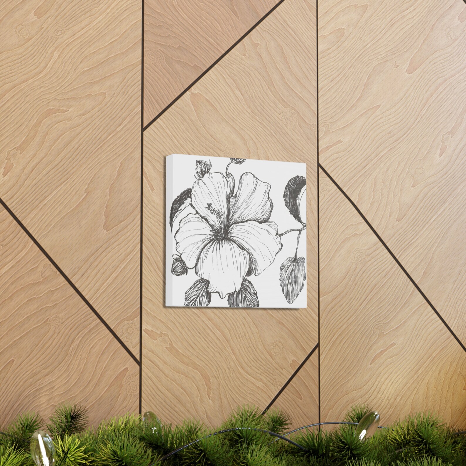 Canvas Gallery Wraps Print of My Original Hand Drawn Ink Flowers - Etsy