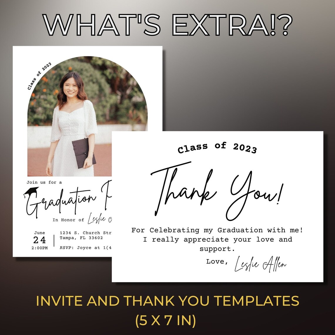 Graduation Invitation 2023, She Did It, Animated Video Invite, Digital ...