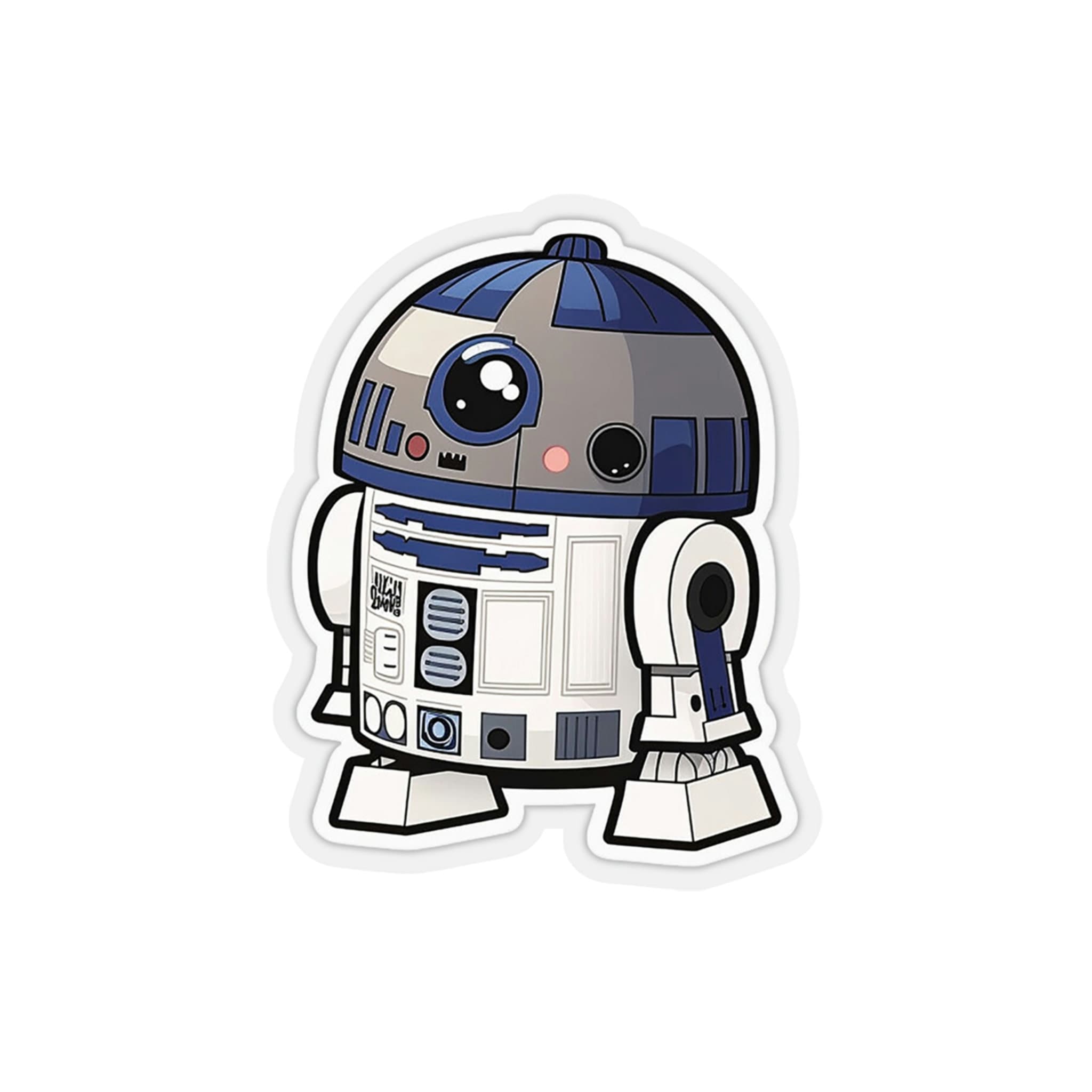 Cute Cartoon R2D2 Sticker - Etsy