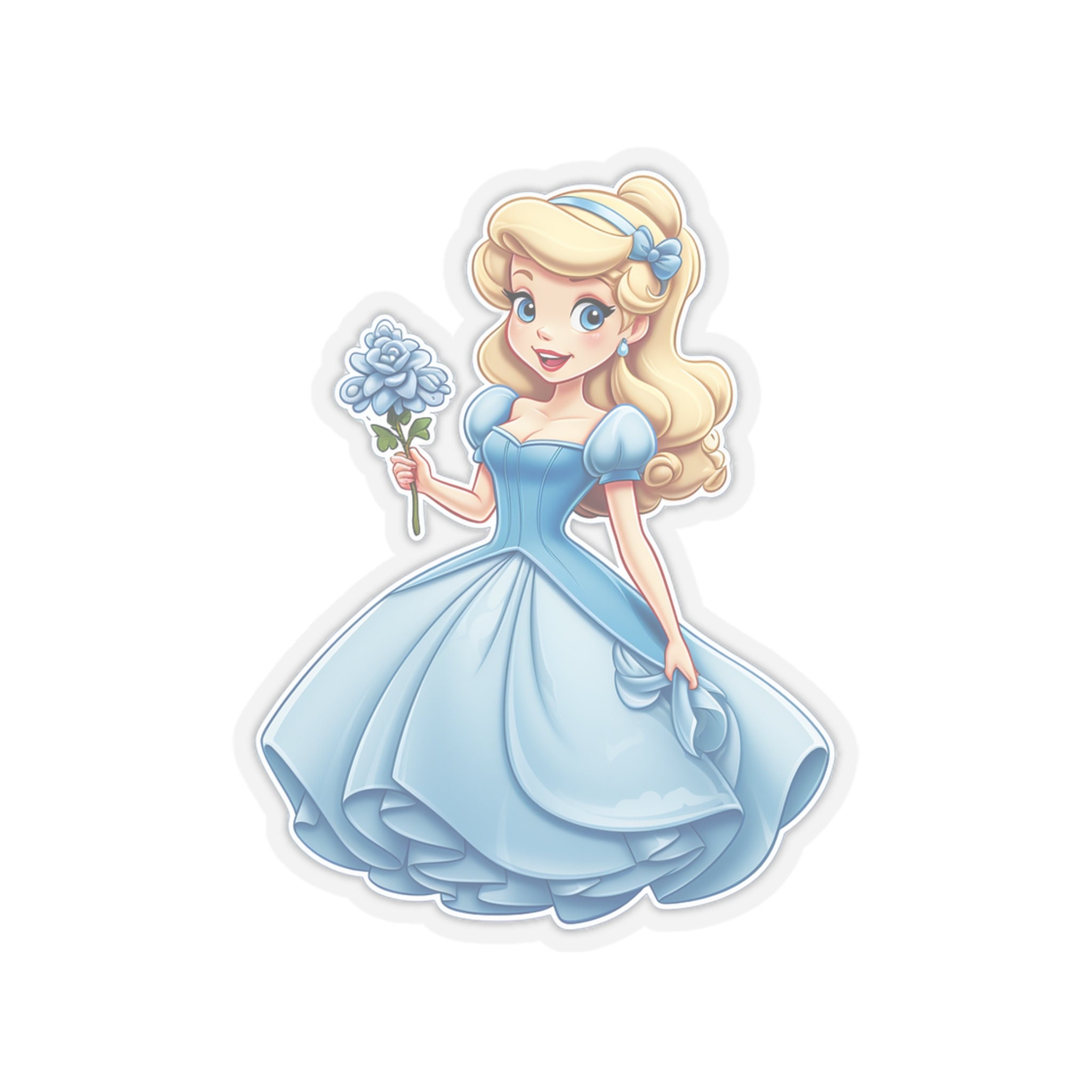 Cute Cartoon Disney Princess Cinderella Sticker - Etsy