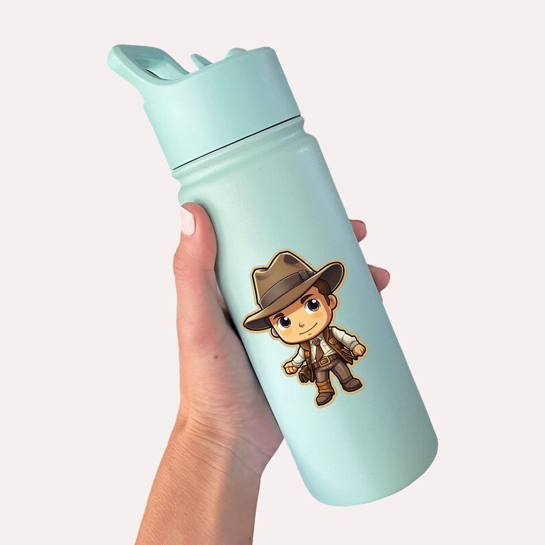 Cute Cartoon Indiana Jones Sticker - Etsy