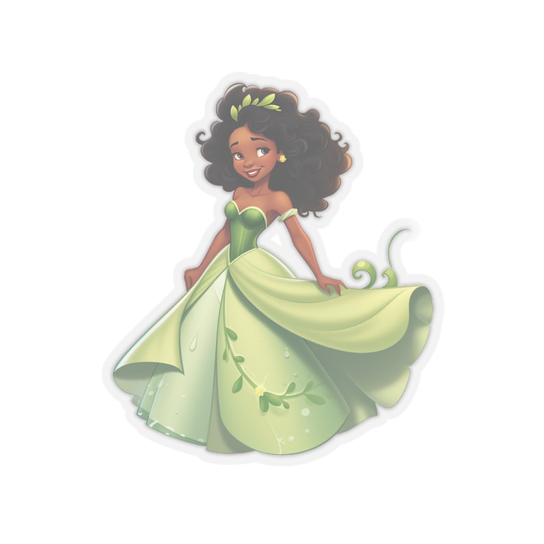 Cartoon Tiana Disney Princess Sticker - Etsy