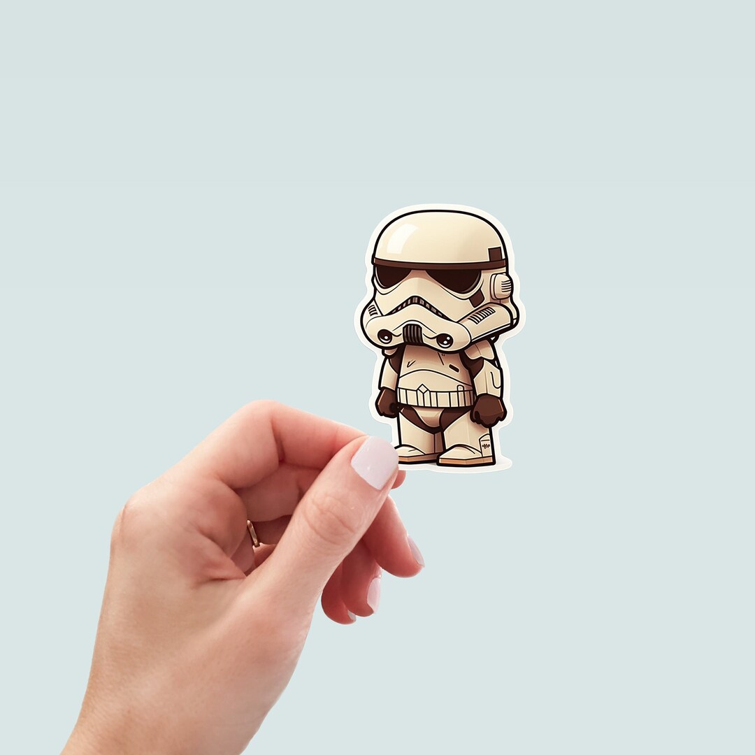 Cute Cartoon Storm Trooper Sticker - Etsy
