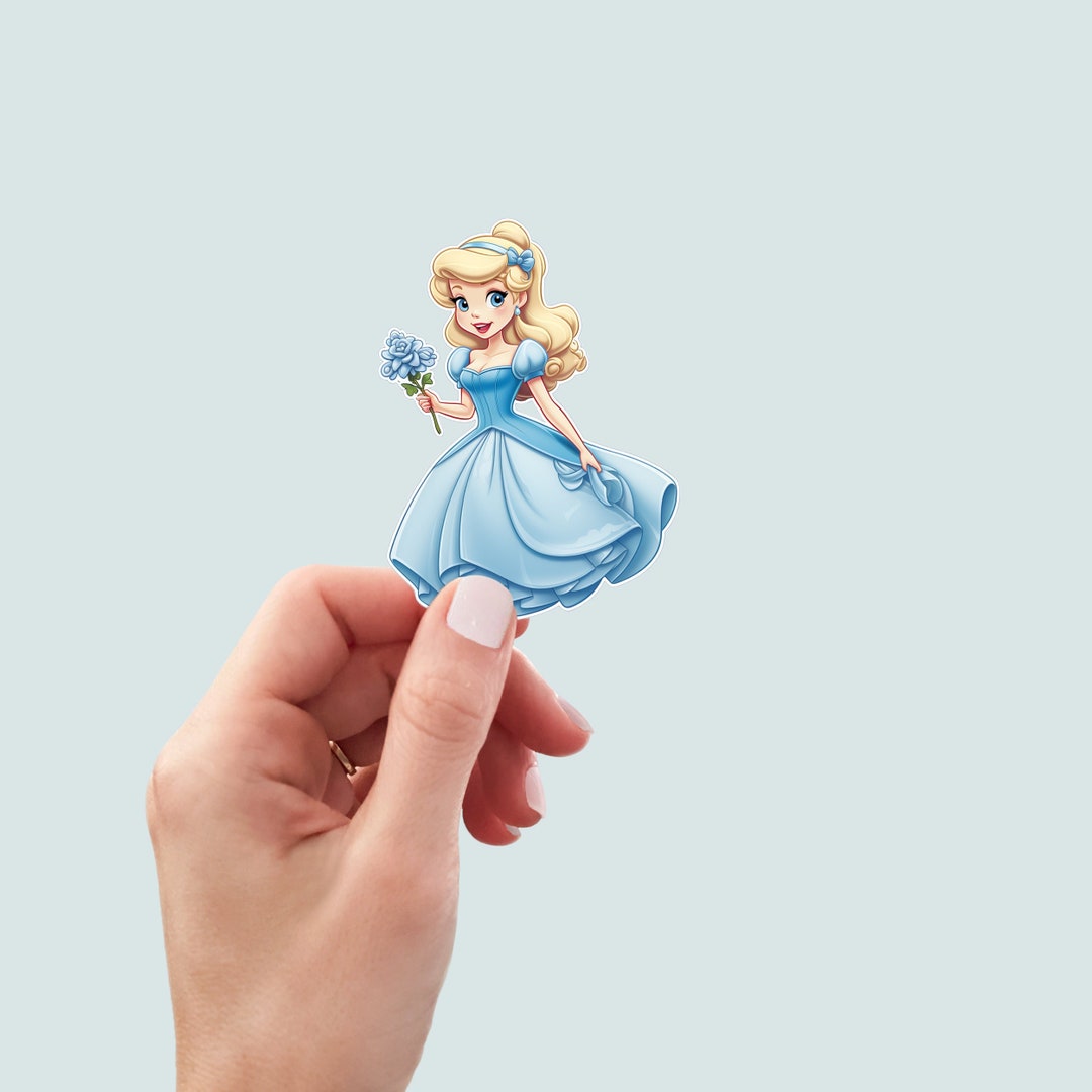 Cute Cartoon Disney Princess Cinderella Sticker - Etsy