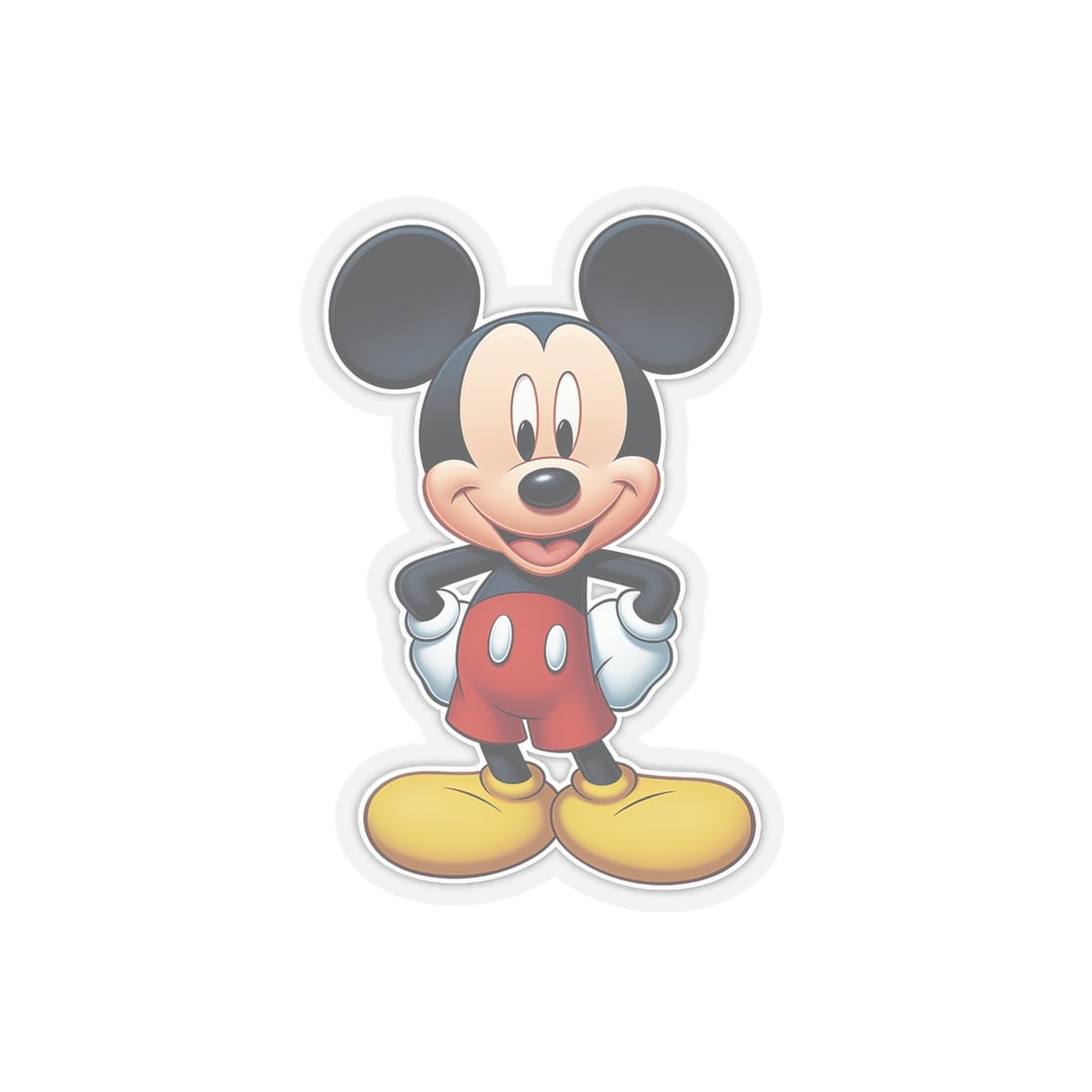 Cute Cartoon Mickey Mouse Sticker - Etsy