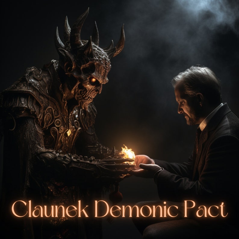 Demonic Pact With Clauneck Demon of Wealth - Etsy