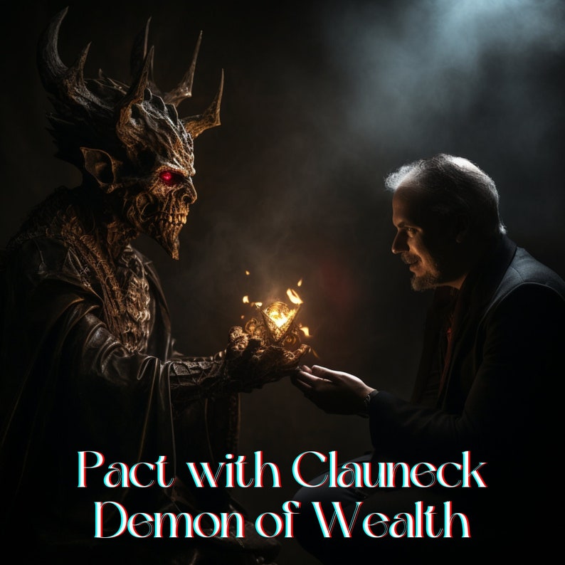 Demonic Pact With Clauneck Demon of Wealth - Etsy