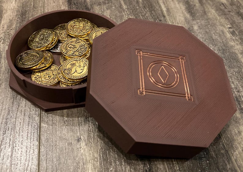 Flamecraft Deluxe Resource Token Holders, Solid 3D Print With Real Wood ...