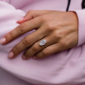 7 Ct Oval Cut Moissanite Engagement Ring Oval Cut Ring - Etsy