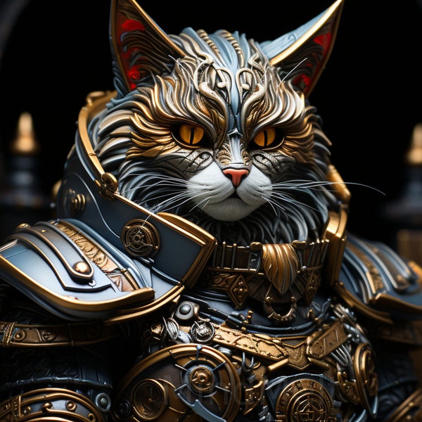 Cat Fantasy Art - Etsy