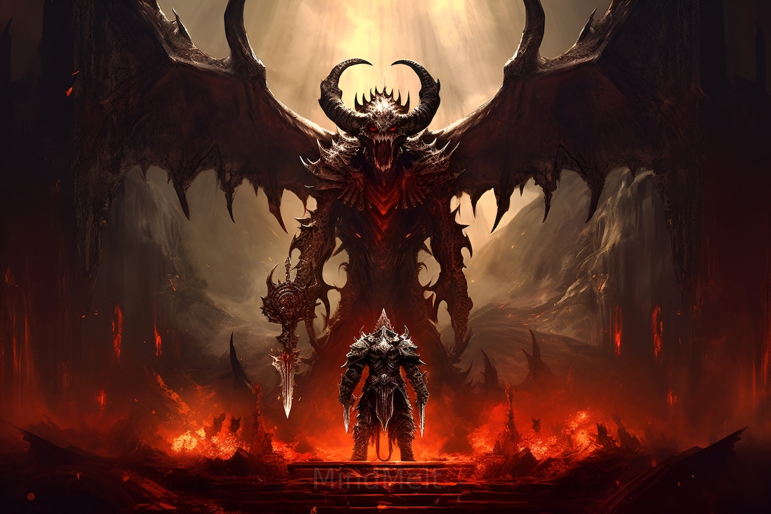 DIABLO 4 Poster Digital Image bonus 1 FREE Ultra High Quality ...