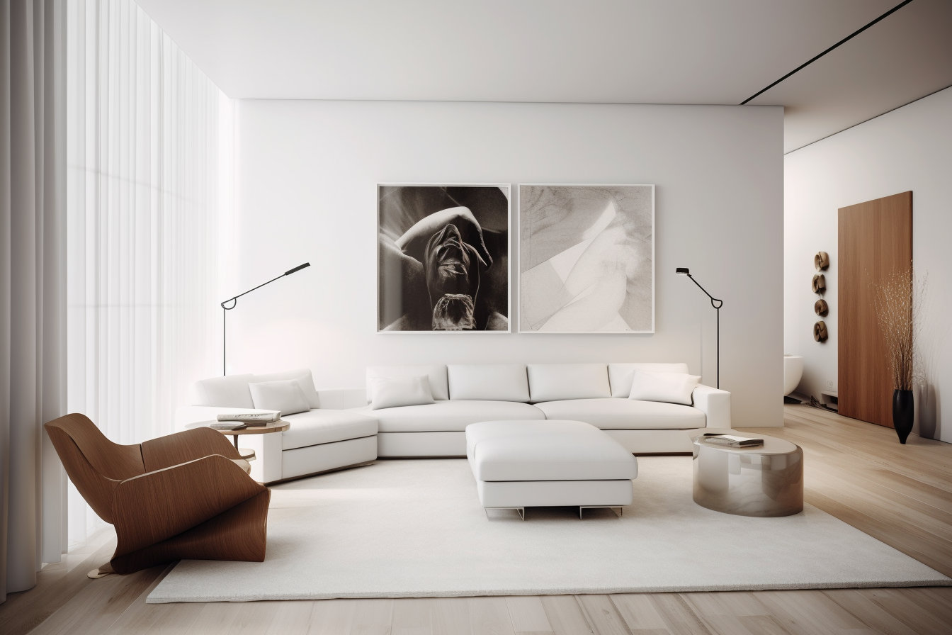 4 Modern Minimalist Home Virtual Background | Zoom Living Room | Zoom ...