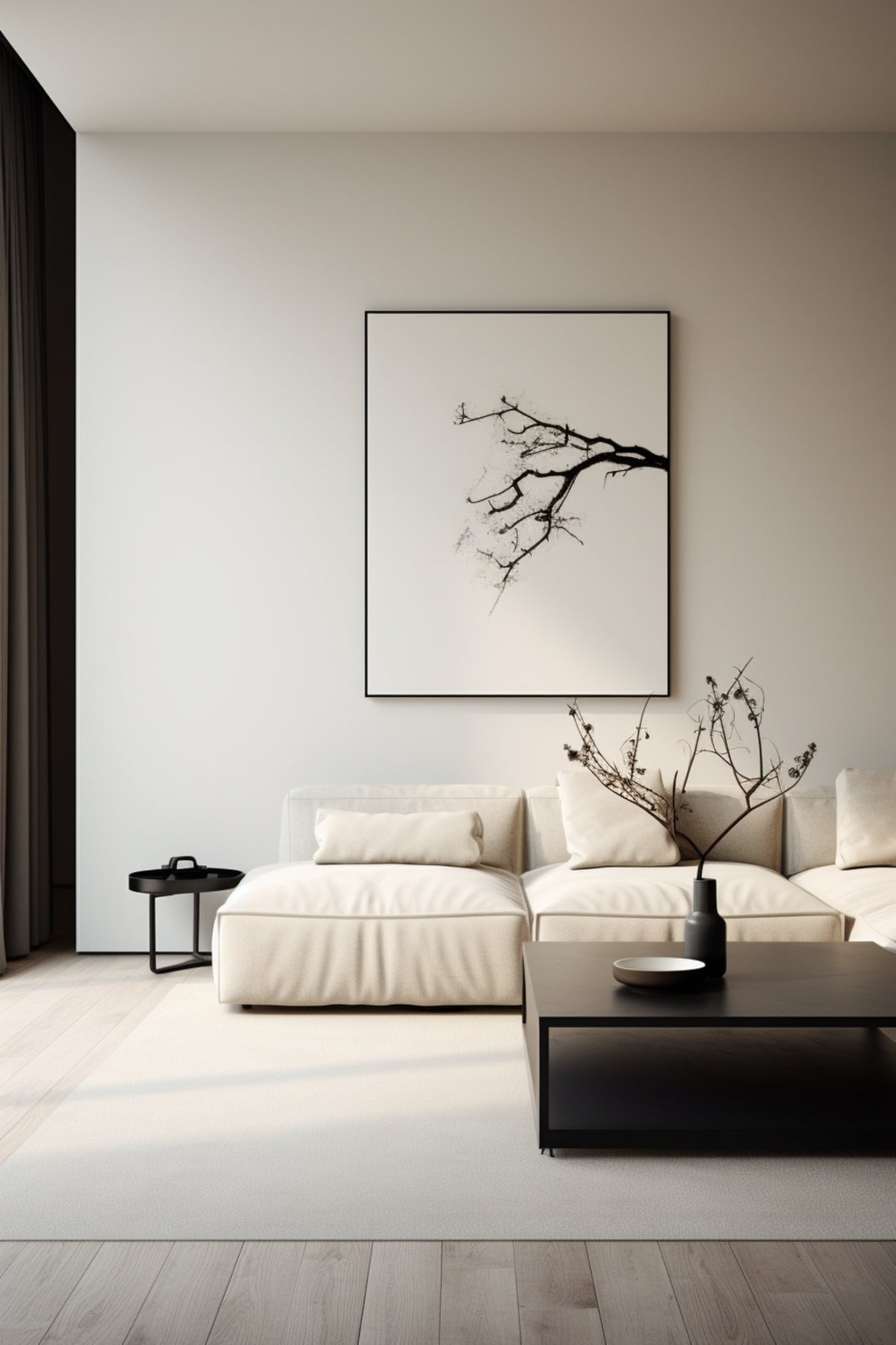 Minimalist Living Room Virtual Background | Zoom Living Room | Zoom ...