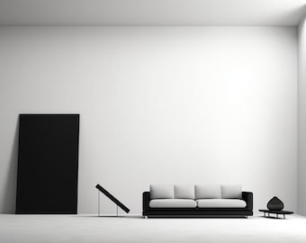 Simple Minimalist White Home Wall Virtual Background Zoom Background ...