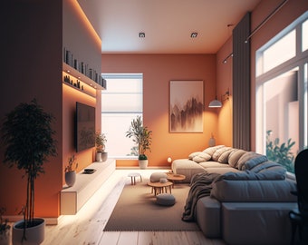 Modern Home Virtual Background Zoom Living Room Zoom Background Living ...