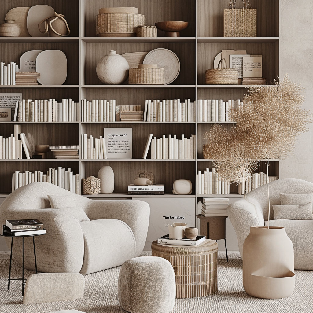 Home Bookshelf Virtual Background | Zoom Library | Zoom Background ...