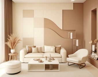 Simple Modern Minimalist Home Virtual Background Zoom Living Room Zoom ...