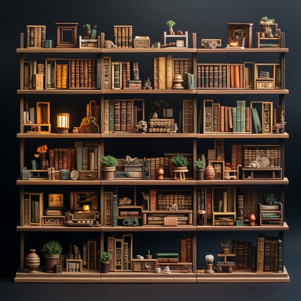 Home Bookshelf Virtual Background | Zoom Library | Zoom Background ...