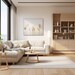 Neutral Minimalist Home Virtual Background | Zoom Background Room ...
