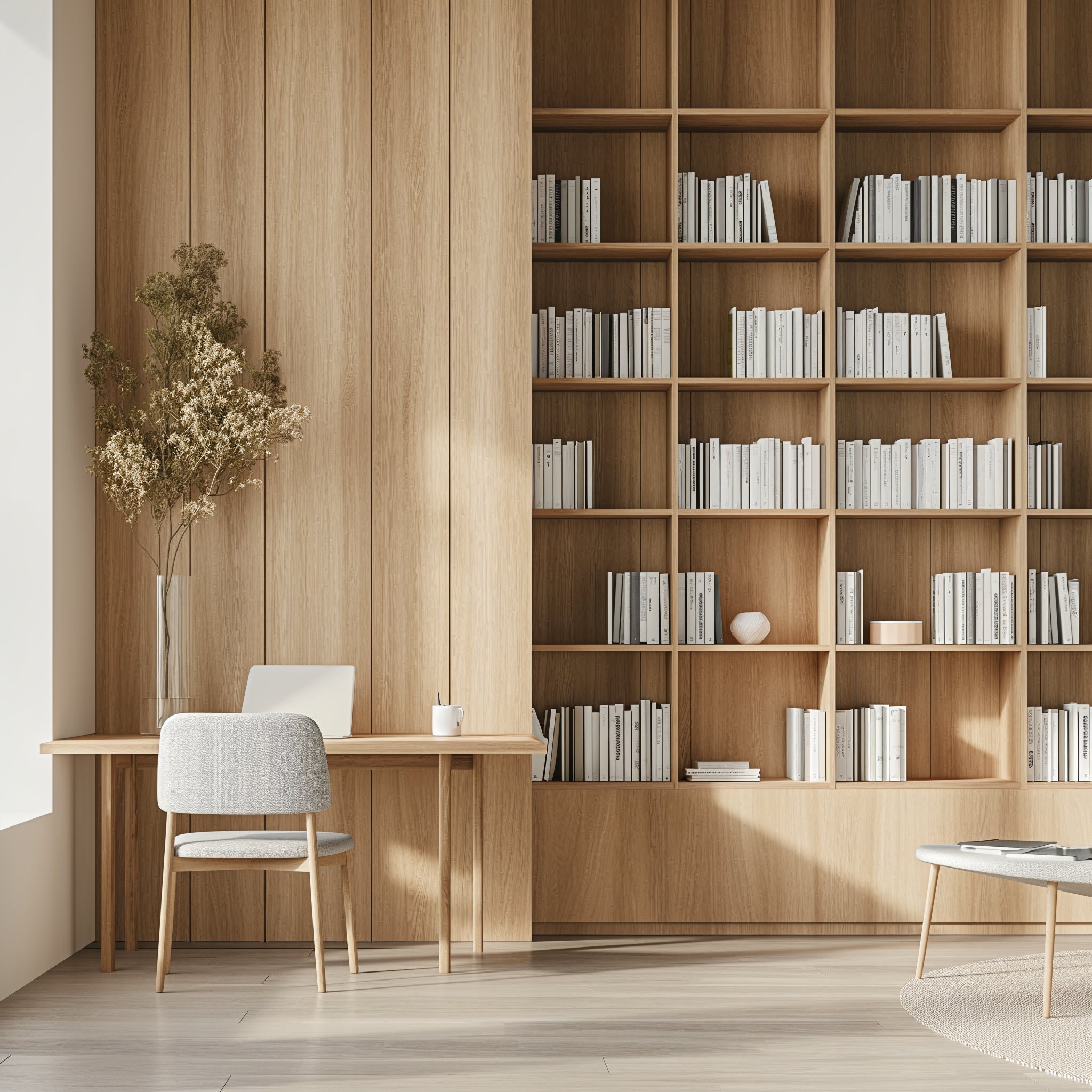 Home Bookshelf Virtual Background | Zoom Library | Zoom Background ...