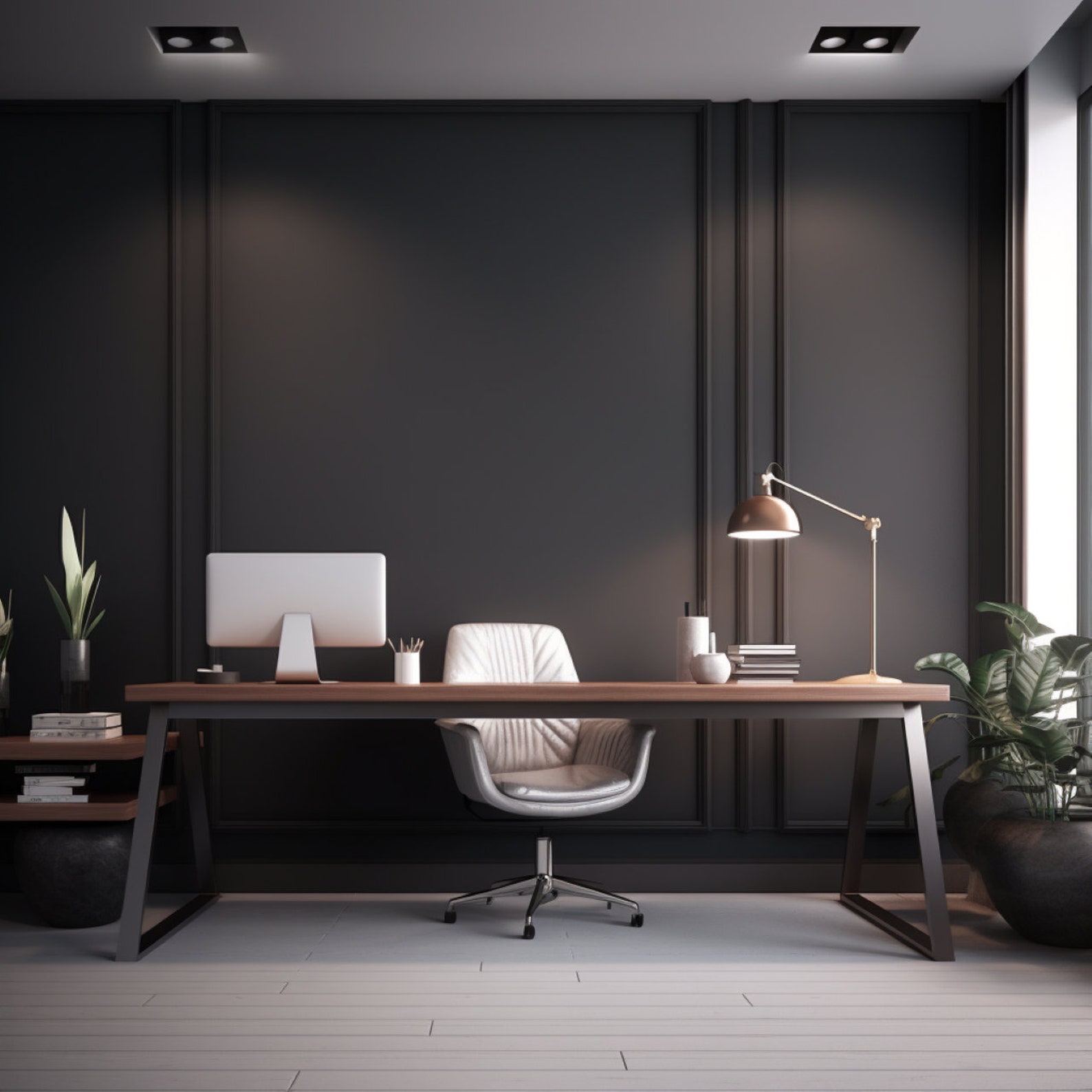 Modern Simple Office Virtual Background | Zoom Living Room | Zoom ...