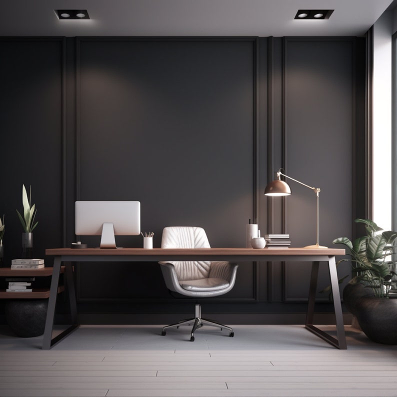 Modern Simple Office Virtual Background | Zoom Living Room | Zoom ...